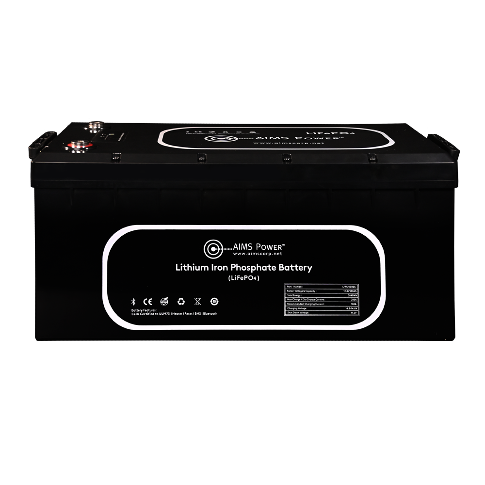 AIMS 300AH Lithium Battery 12V 3.84 kWh Wakeup Built In Heater